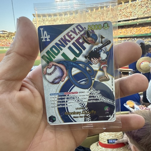 *IN HAND* DODGERS X ONE PIECE COLLAB PROMO CARD MONKEY D. LUFFY 07/03 ...