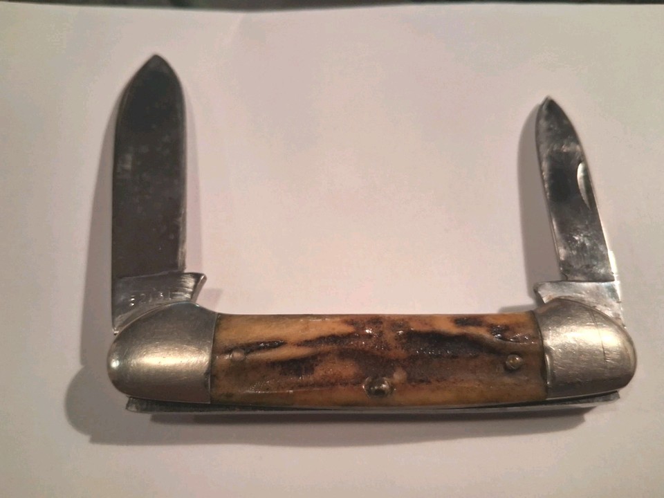 Case Canoe 1940-1964 52131 Stag Pocket Knife No Cracks On The Stag ...