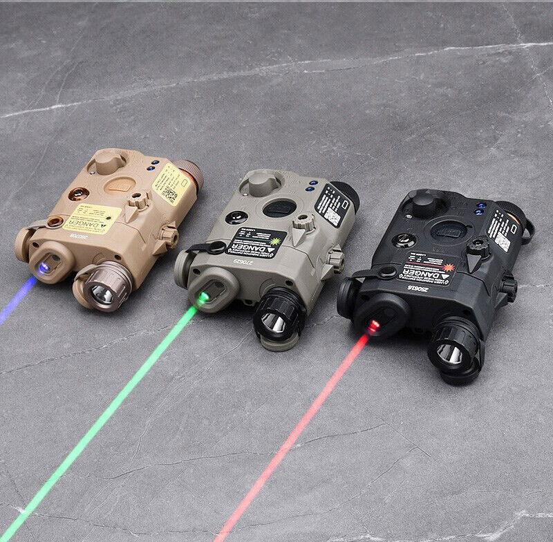 Tactical Picatinny PEQ 15 IR LED Red Green Strobe Laser Flashlight Dual ...
