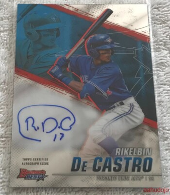 2021 Bowman's Best RIKELBIN De CASTRO #B21-RD Autograph Toronto Blue ...