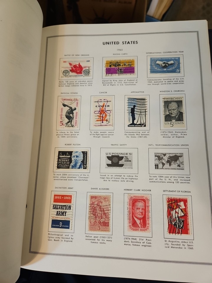 Over 500 Stamps United States Liberty Stamp Album Collection 6E46 | eBay