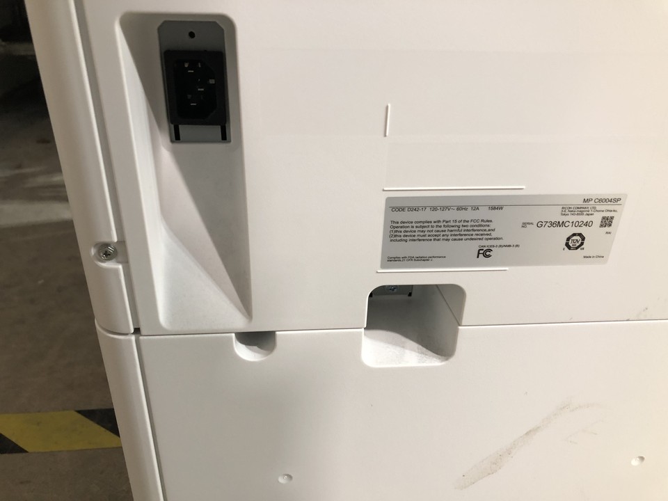 Ricoh MP C6004 MPC6004 Multifunction Color Copier Scanner Printer 62k ...