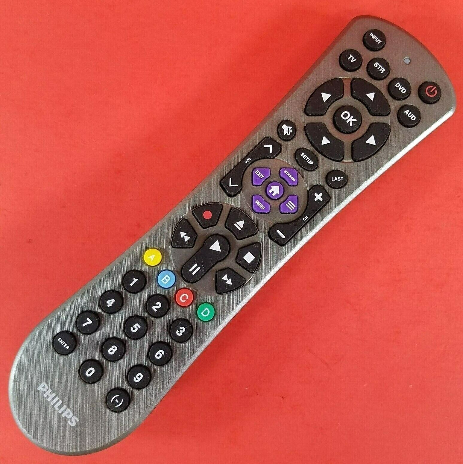 PHILIPS SRP2014H/27 Multi Function Universal 4-Device Silver Remote ...