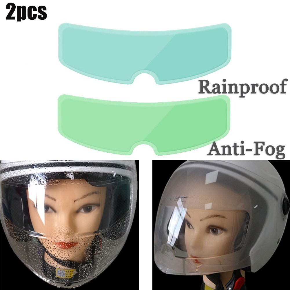 2pc Anti Fog Anti Rain Patch Safety 23.5*7cm General Motorcycle Helmet ...