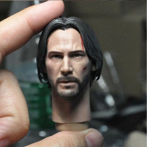 Delicate Painting 1/6 Keanu Reeves Head Sculpt Fit 12" Figure B Style ...