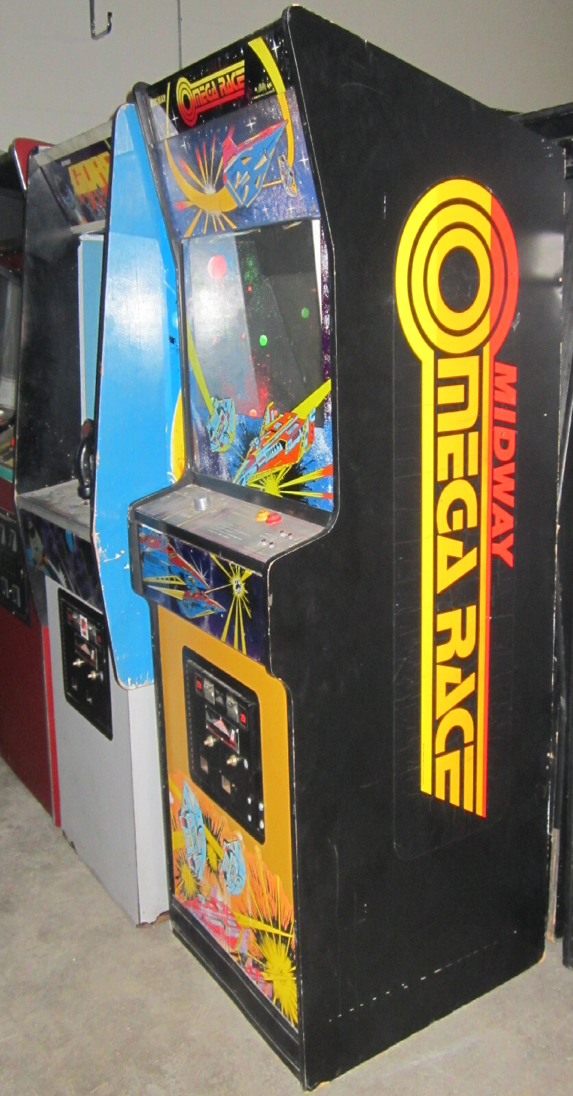 OMEGA RACE ARCADE MACHINE by MIDWAY 1981 (Excellent Condition) *RARE ...