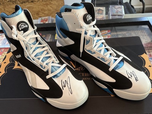Shaq Attaq Orlando Reebok autographed shoes, Both Shoes Have Shaq Auto ...