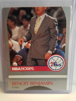 Jim Lynam #324-1990 Hoops, MISPRINT w/Benoit Benjamin on front - RARE ...