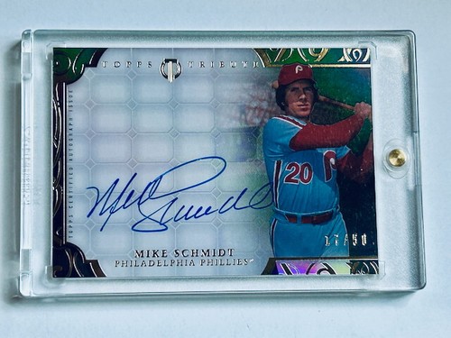 2015 Topps Tribute Black /50 Mike Schmidt Auto HOF Philadelphia ...