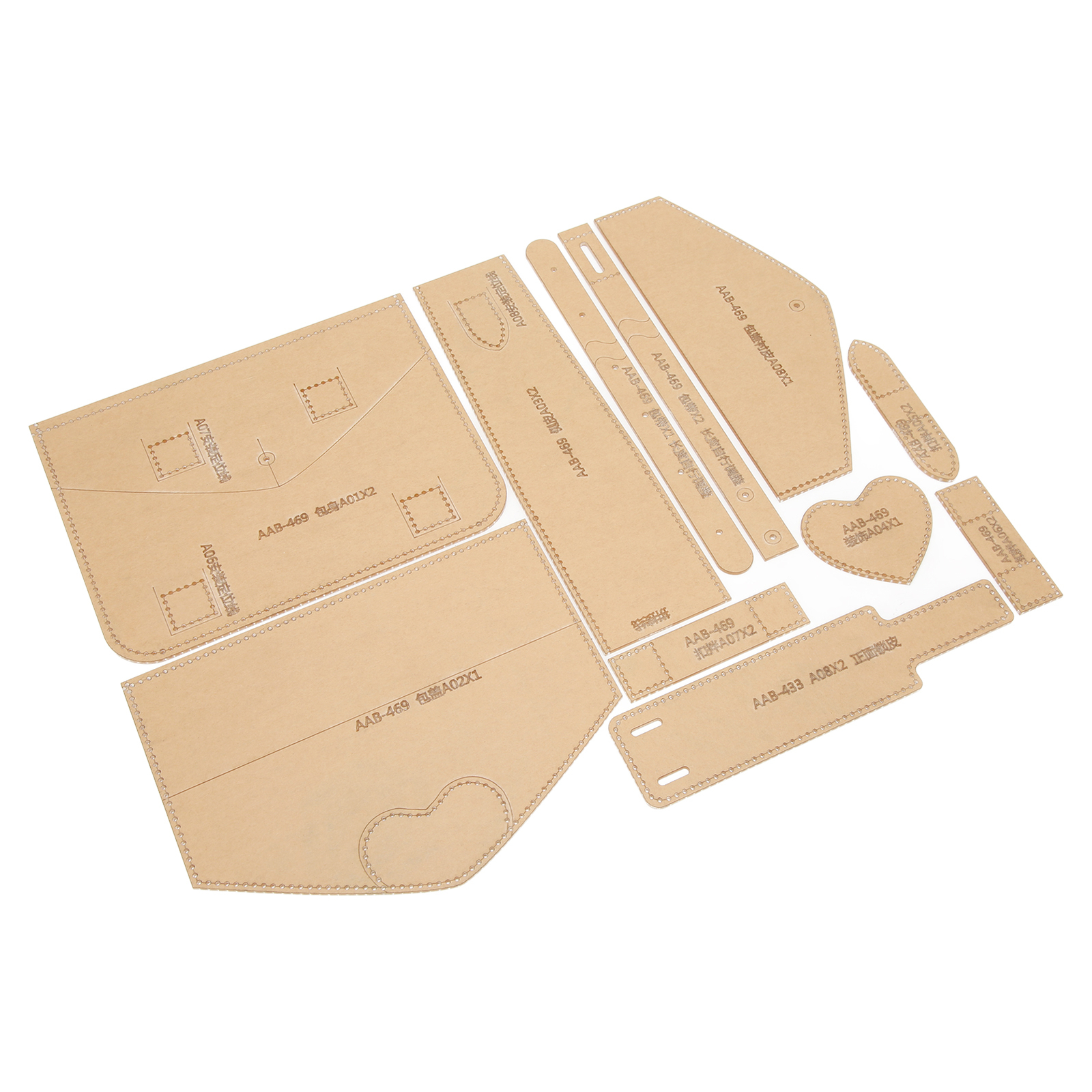 Shoulder Bag Acrylic Template Pattern Leather Bag Pattern Kit For ...