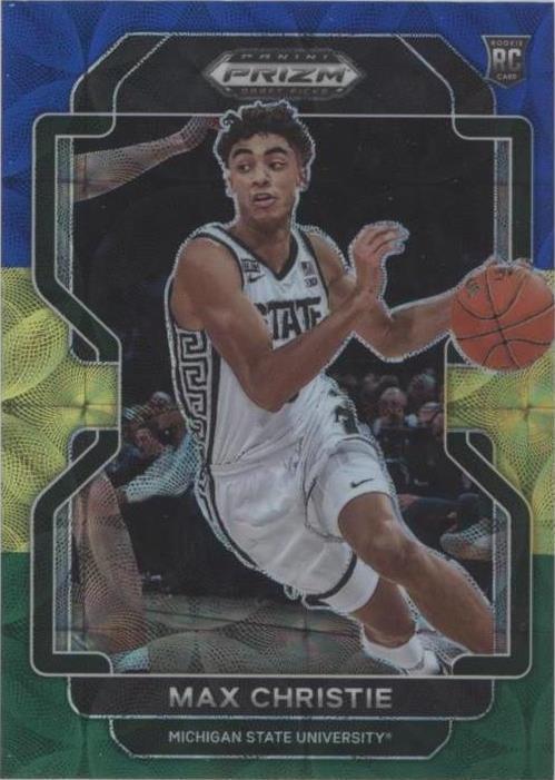 2022-23 Panini Prizm Draft Picks - Max Christie #90 Choice Blue Yellow ...