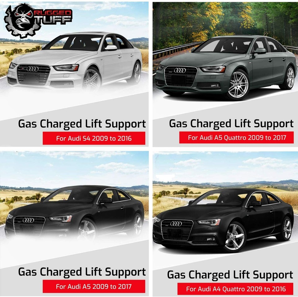 Audi A4 A5 S4 S5 RS5 Quattro Allroad Front Hood Lift Supports Gas ...