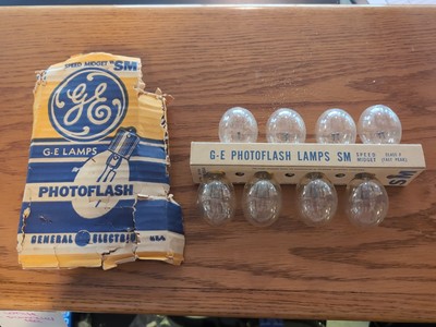 General Electric GE Speed Midget SM Photoflash Flash Bulb Lamp Pack of ...