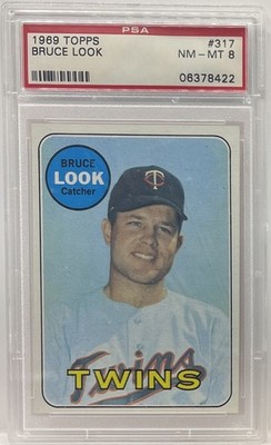 1969 Topps #317 Bruce Look PSA 8 NM-NT TWINS GRADED | eBay