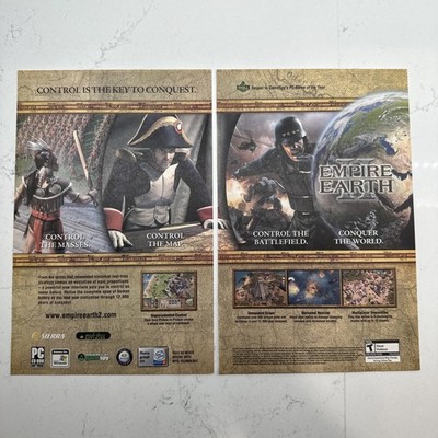 2005 Empire Earth II (2) PC Video Game Print Ad Control is the Key to ...