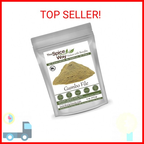 The Spice Way Gumbo File - (4 oz) Made with premium ground Sassafras ...