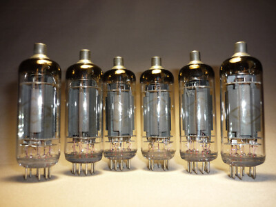 6pcs. 6P23P / 6П23П Beam tetrode NEW. Foton. DATE 1963..64. PLATINITE ...