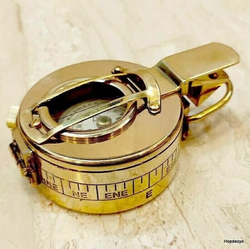 Antique Nautical pocket Compass Brass Military Compass For Camping ...