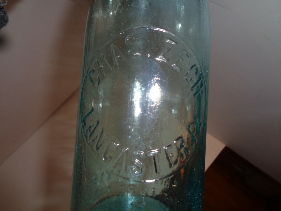 Charles Zech Pre-Prohibition Beer Bottle Lancaster Pennsylvania Blob ...