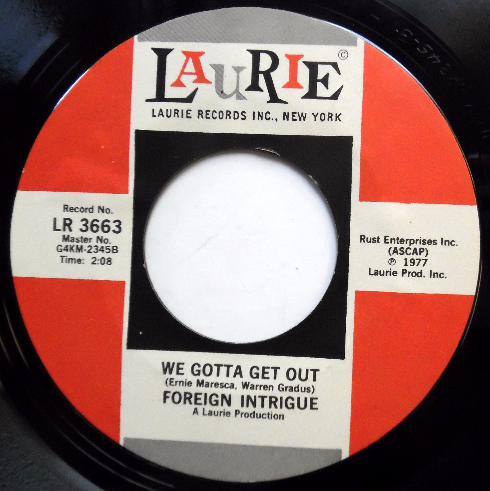 FOREIGN INTRIGUE 45 Hey Baby Stay / We Gotta Get Out VG Soft Rock e7573 ...