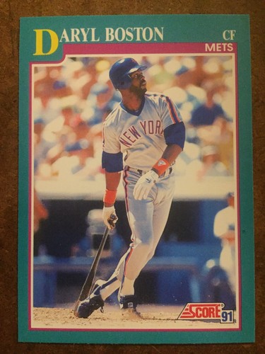 Daryl Boston 618 Score 1991 MLB Baseball Trading Card | eBay