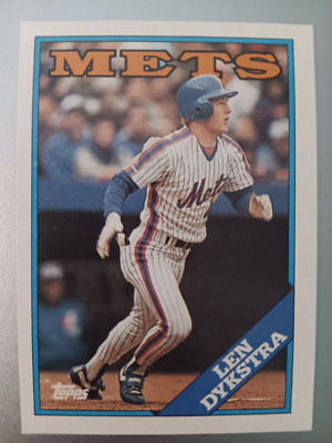 LEN DYKSTRA NEW YORK METS 1988 TOPPS BASEBALL CARD #655 | eBay