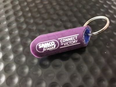 AUTHENTIC SAMCO SPORT PURPLE/BLUE SILICONE HOSE KEYCHAIN | eBay
