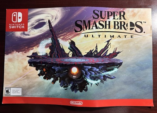 Super Smash Bros Ultimate Double-Sided Gamestop Preorder Poster | eBay