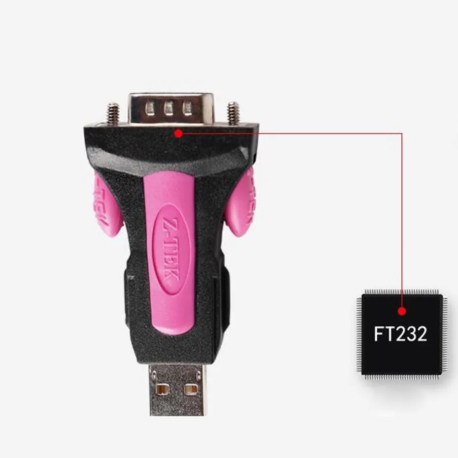 Z-TEK ZE551A FTDI chipset USB2.0 to RS232 serial cable converter win10 ...