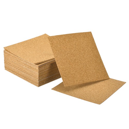 40Pcs Self-Adhesive Cork Square 4 Inch Cork Backing Sheets Cork ...