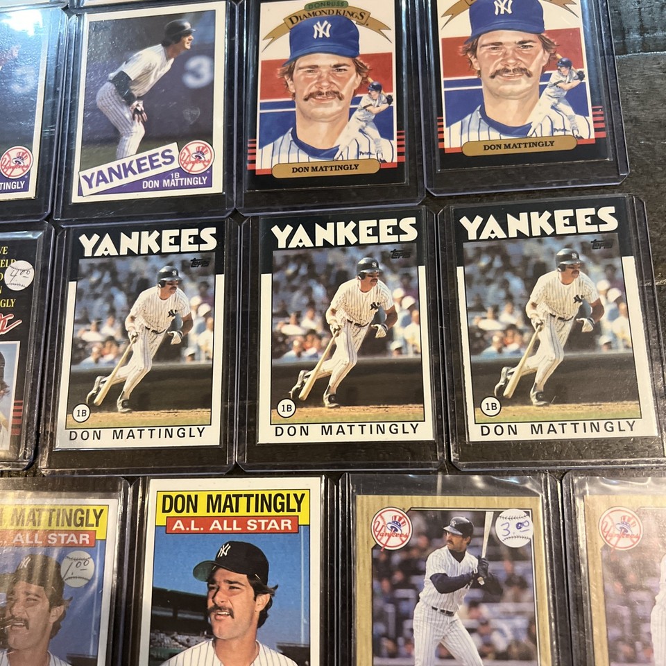 Don Mattingly Rookie Card Lot 1984 Topps, Donruss, Fleer, Columbus ...