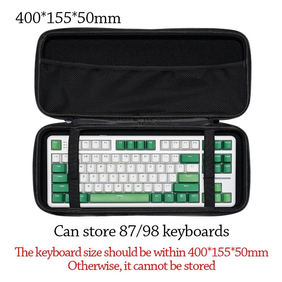 EVA Mechanical Keyboard Case Storage Bag Fits 61/68/75/98/108 Keyboards ...