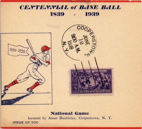 Dr Jim Stamps US 3c Baseball Centennial Scott 855 First Day Issue Maxi ...