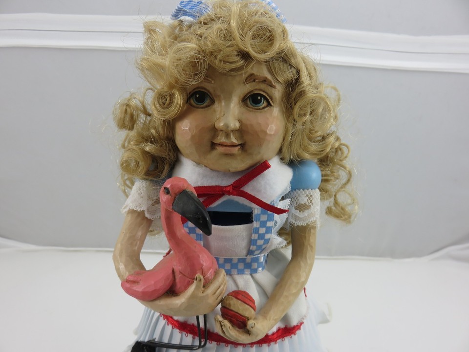 Lillian Vernon Alice In Wonderland Pink Flamingo Wooden Nutcracker | eBay