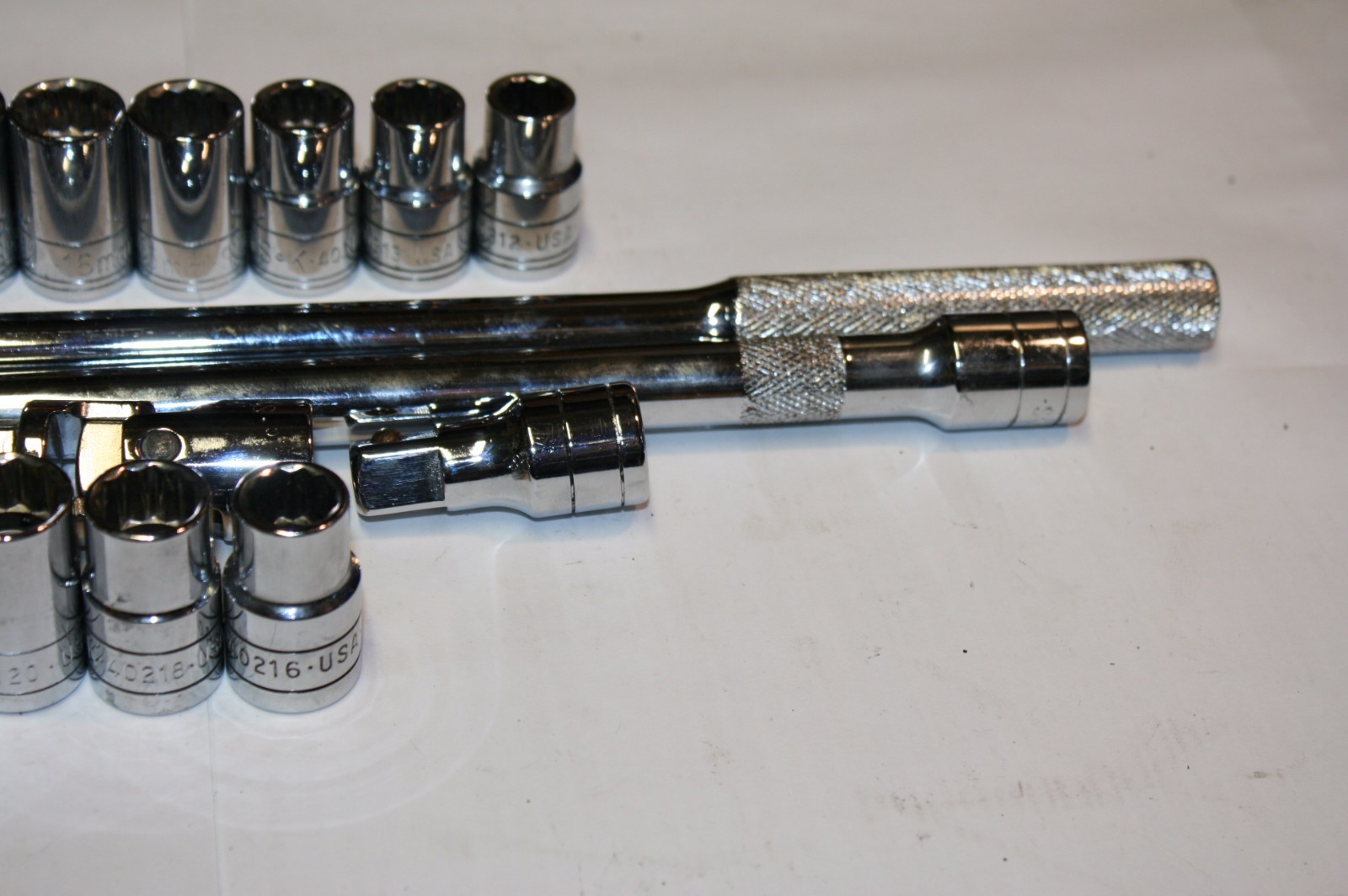 SK TOOLS BREAKER BAR UNIVERSAL JOINT EXTENSIONS SAE & METRIC 12P SOCKET ...