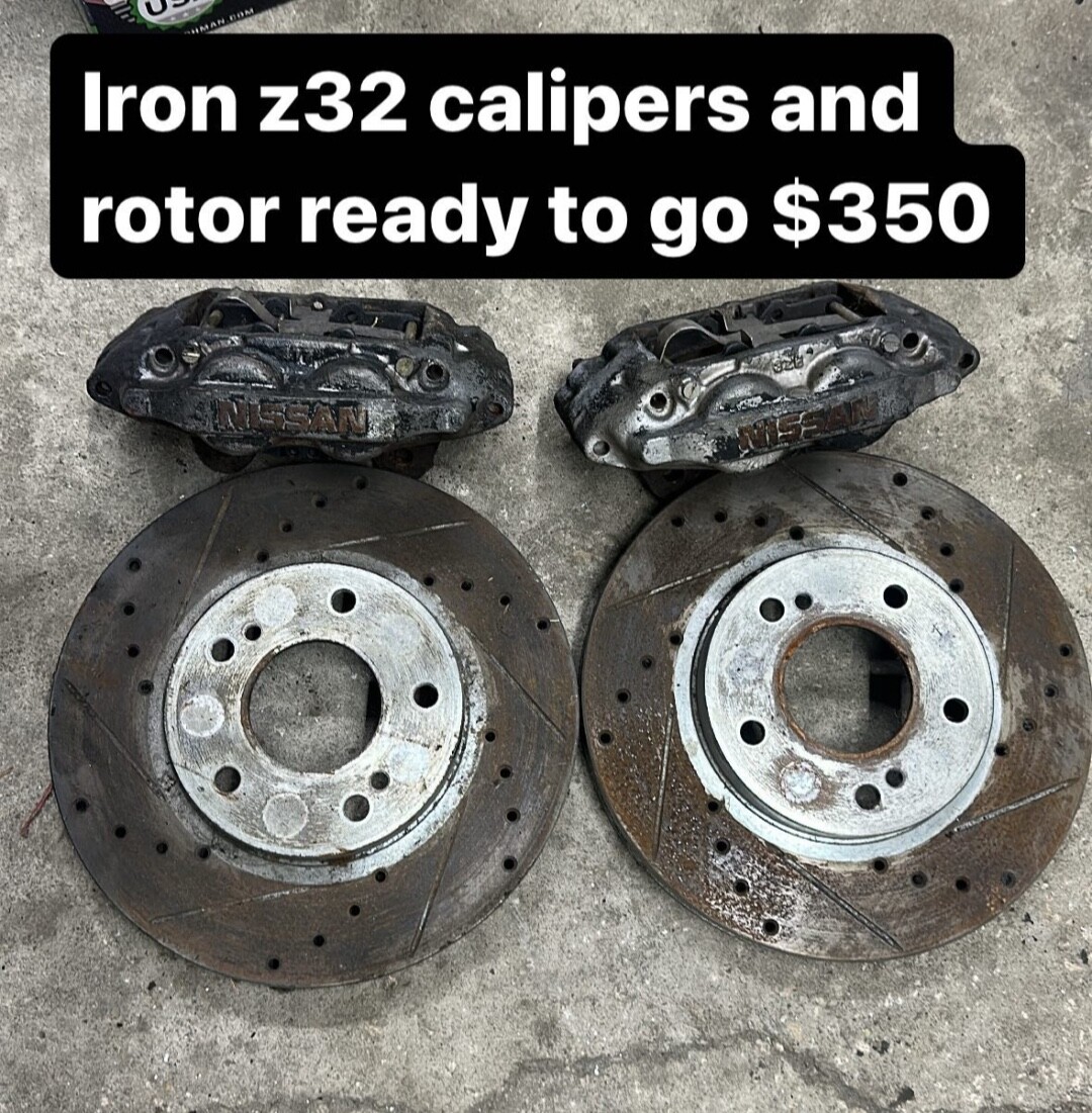 Nissan Z32 Iron rotors and calipers | eBay