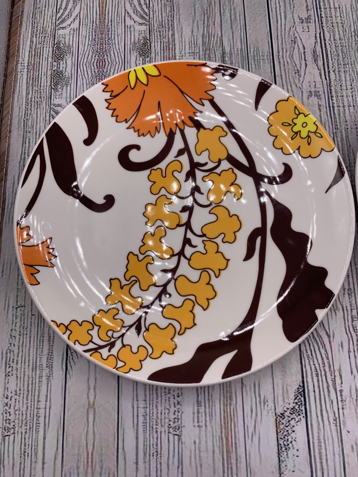 Pottery Barn Graphic Harvest Set of 2 Salad Plate Fall Dessert Plates 8 ...