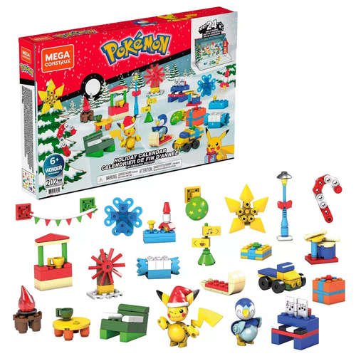 Pokemon Mega Construx Building Block Set Holiday Collectible Figures ...