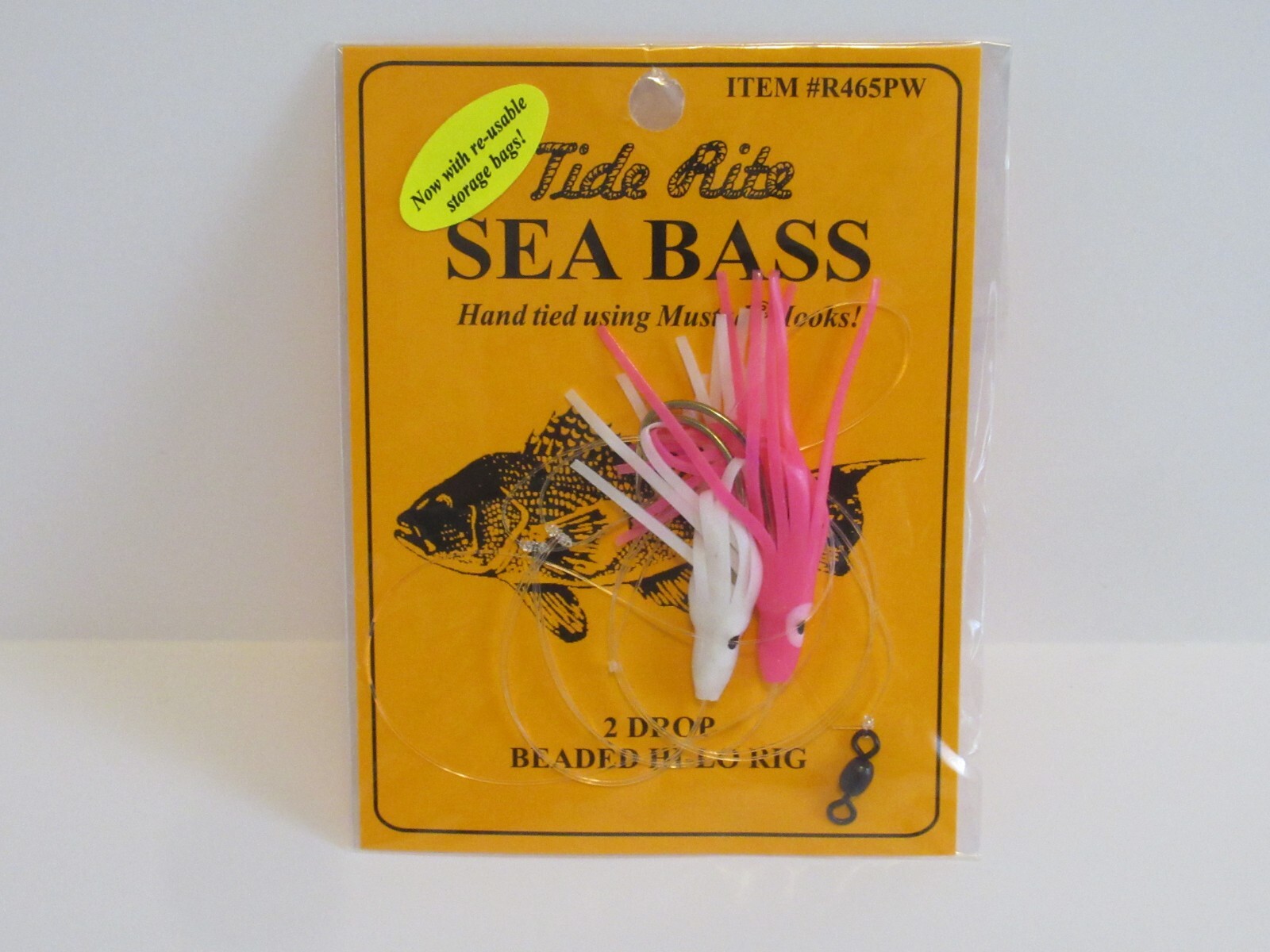 BLACK SEA BASS SKIRTED RIG 2 DROP HI-LO TIDE RITE RIGS SALTWATER ...