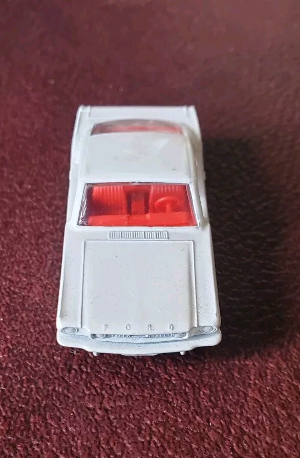MATCHBOX LESNEY 1-75 SERIES # 8 RARE BOXED WHITE FORD MUSTANG 1966 BOX ...