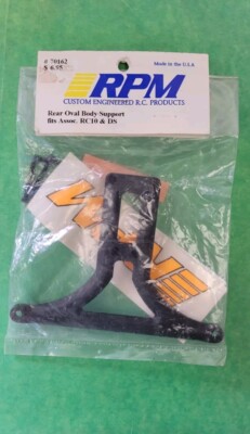 RPM 70162 Black Rear Oval Body Support Associated RC10 RC10DS Stealth ...