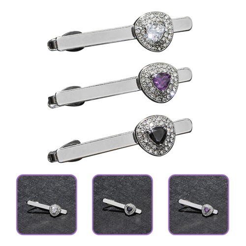 3 Pcs Tie Clips Necktie Men Man Men's Suit Accessories Tacks for | eBay