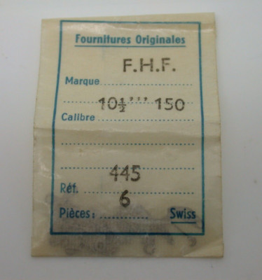 WATCHMAKERS – SET BRIDGES, PART # 445 – FHF 150 – 23MR21 | eBay