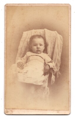 ANTIQUE CDV CIRCA 1890s H.L. WEBBER BABY GIRL IN DRESS SACO MAINE | eBay