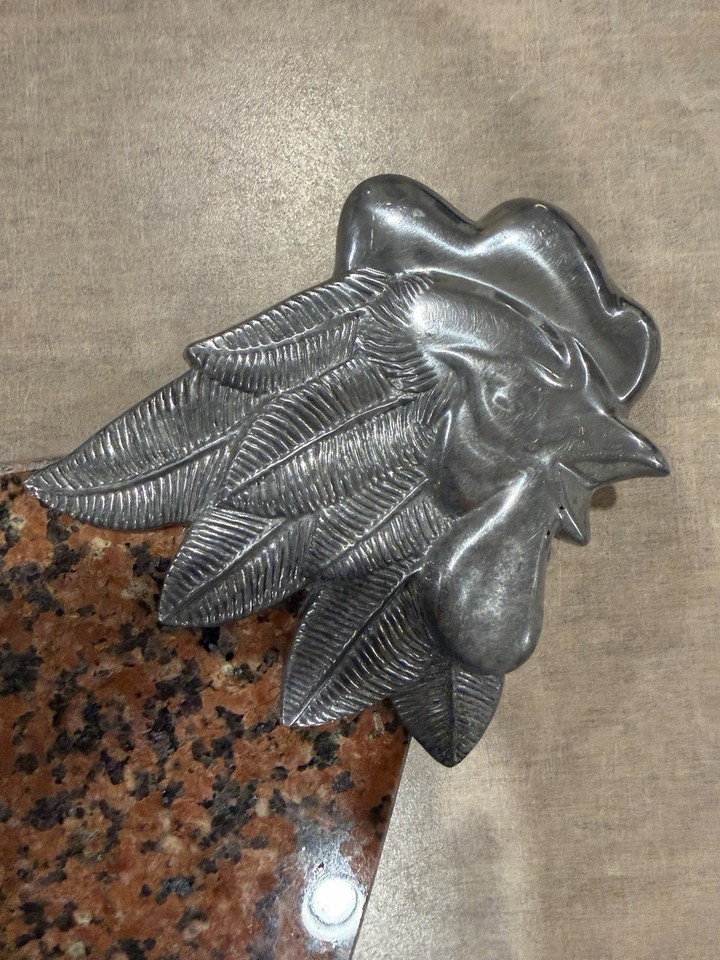 Lenox Rooster Chicken Granite Cheese/Charcuterie/Cutting Board Vintage ...
