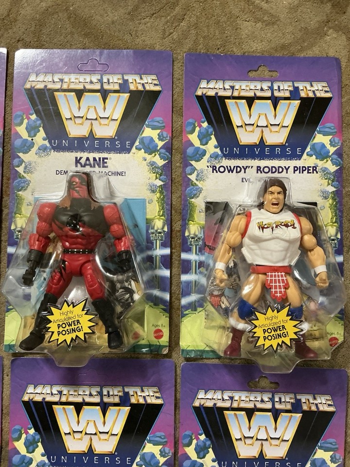 LOT OF 6- Masters of the WWE Universe Figures MOTU Kane,Goldberg ...