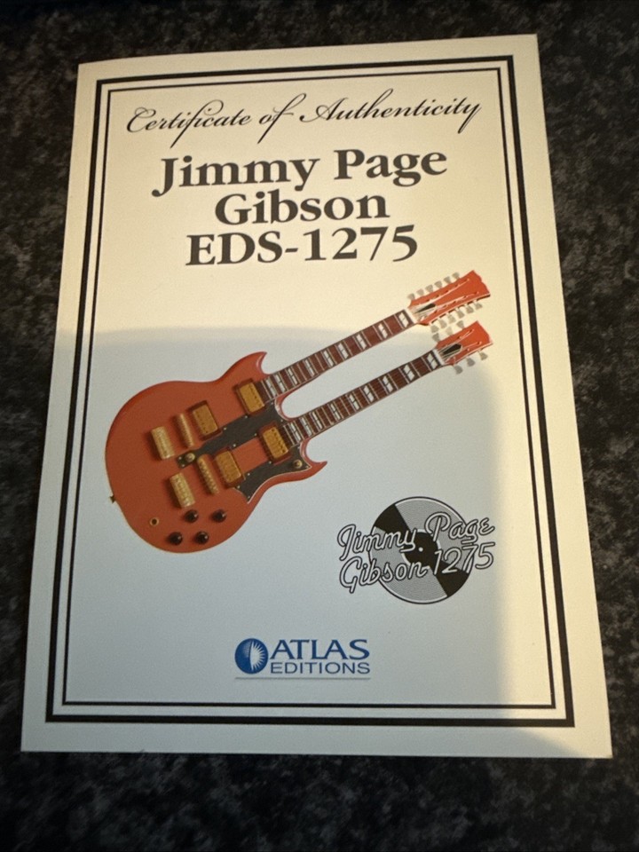 Atlas Editions Guitars of The Stars Jimmy Page Gibson EDS 1275 Diecast ...