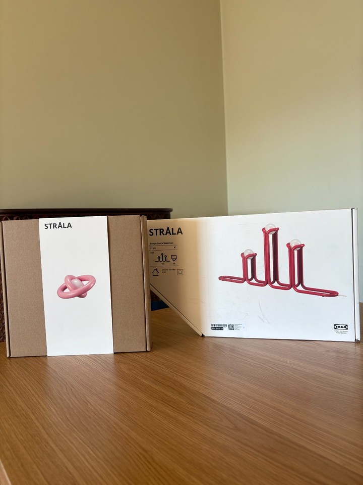 Gustaf Westman x Ikea Limited Edition Lamp Strala Red & Pink New ...
