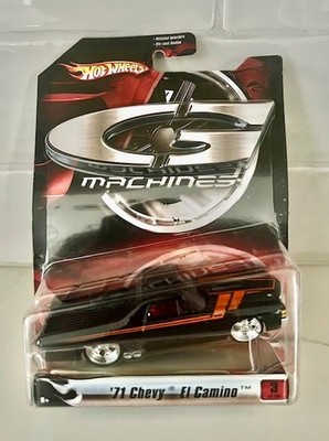 HOT WHEELS G MACHINE 1971 BLACK CHEVY EL CAMINO 1:50 SCALE | eBay