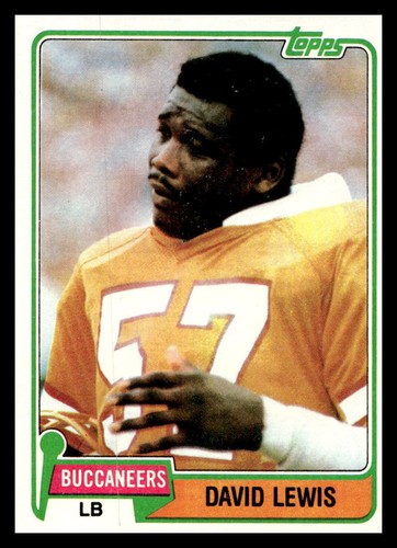 1981 Topps 341 David Lewis Tampa Bay Buccaneers Football Card | eBay
